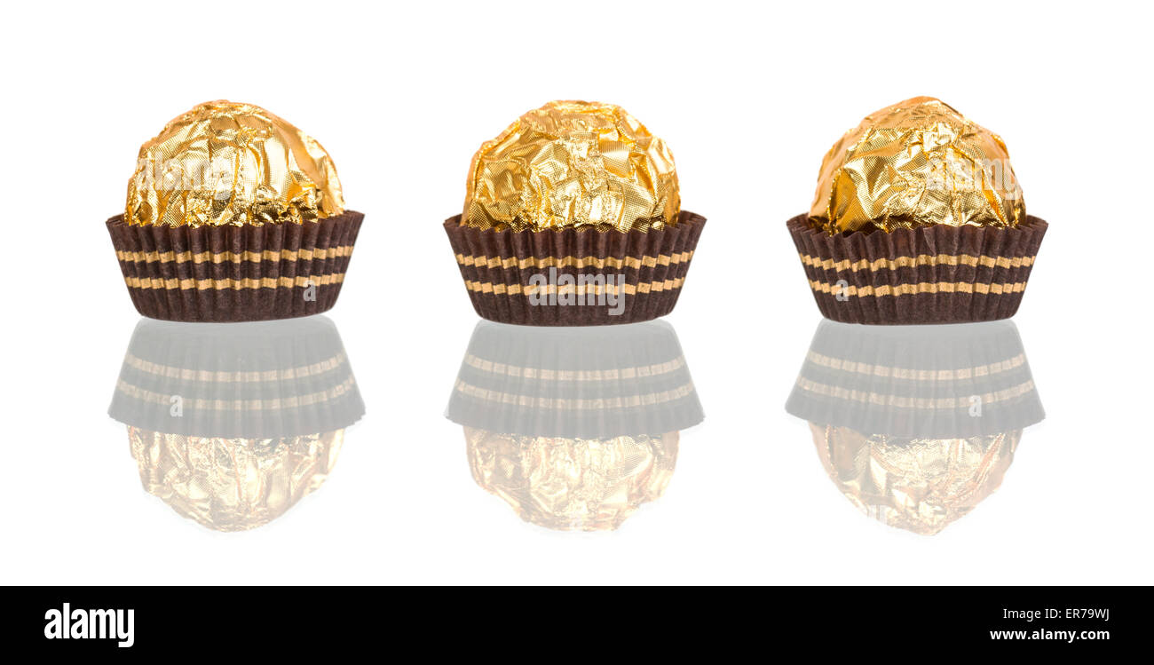 Chocolate ball in wrapped hi-res stock photography and images - Alamy