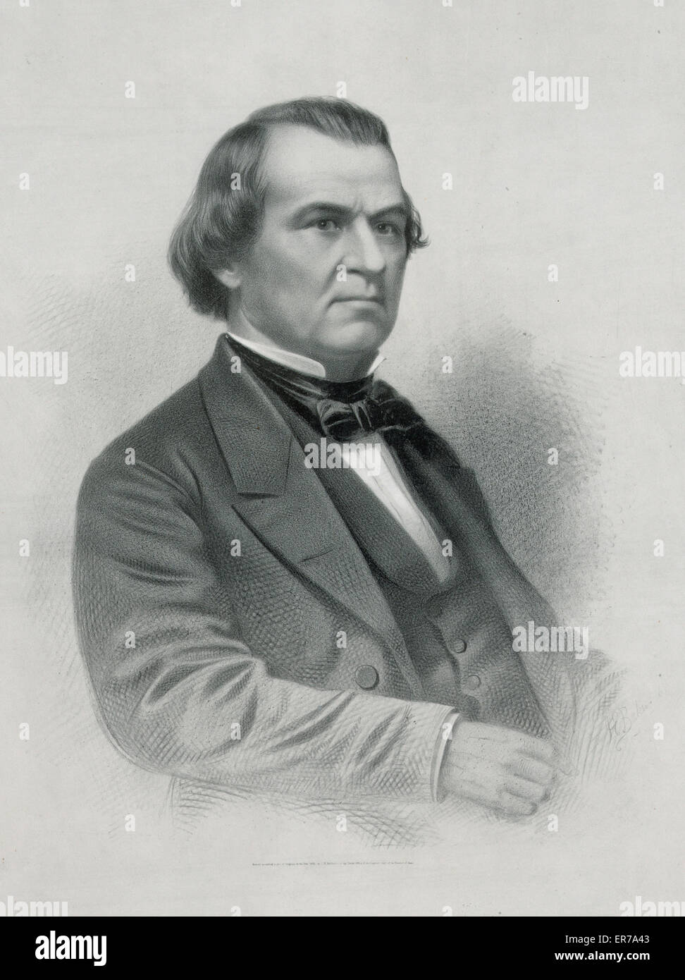 President andrew johnson portrait hi-res stock photography and images ...