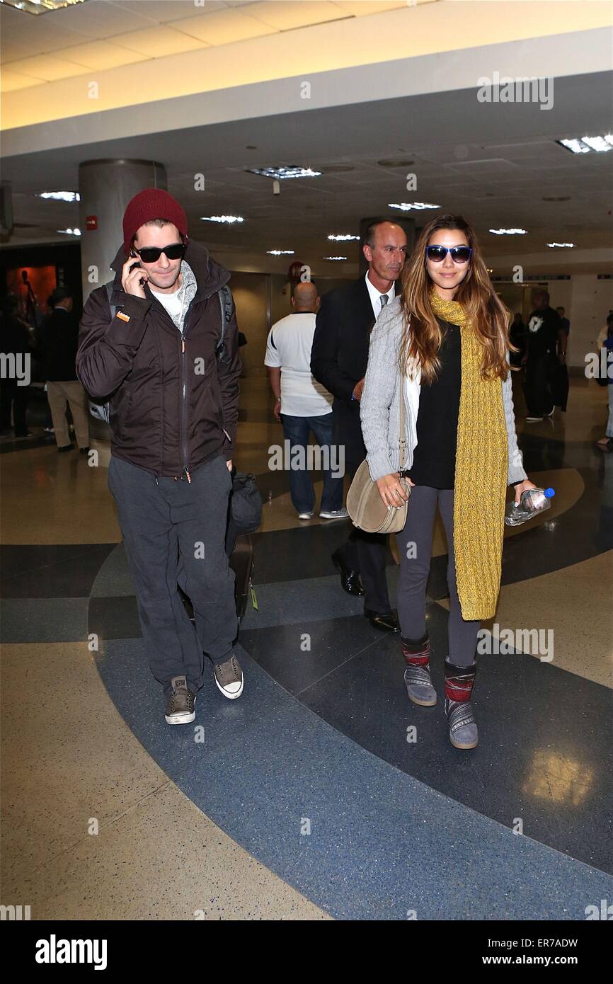 Matthew Morrison and wife Renee Puente arrive at Los Angeles ...