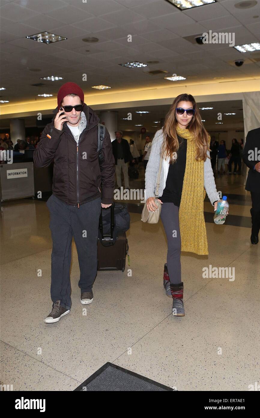 Matthew Morrison and wife Renee Puente arrive at Los Angeles ...