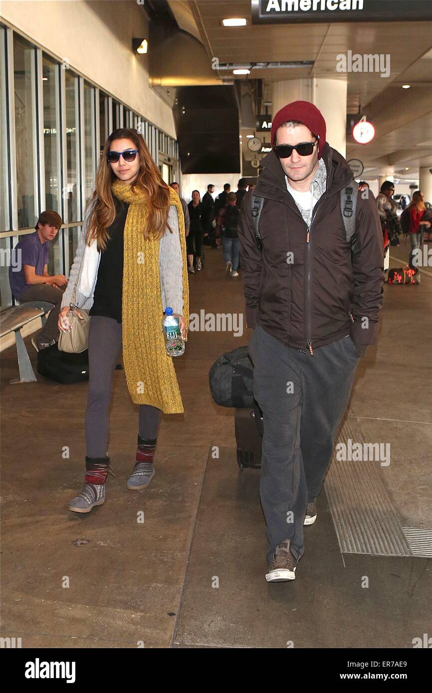 Matthew Morrison and wife Renee Puente arrive at Los Angeles ...