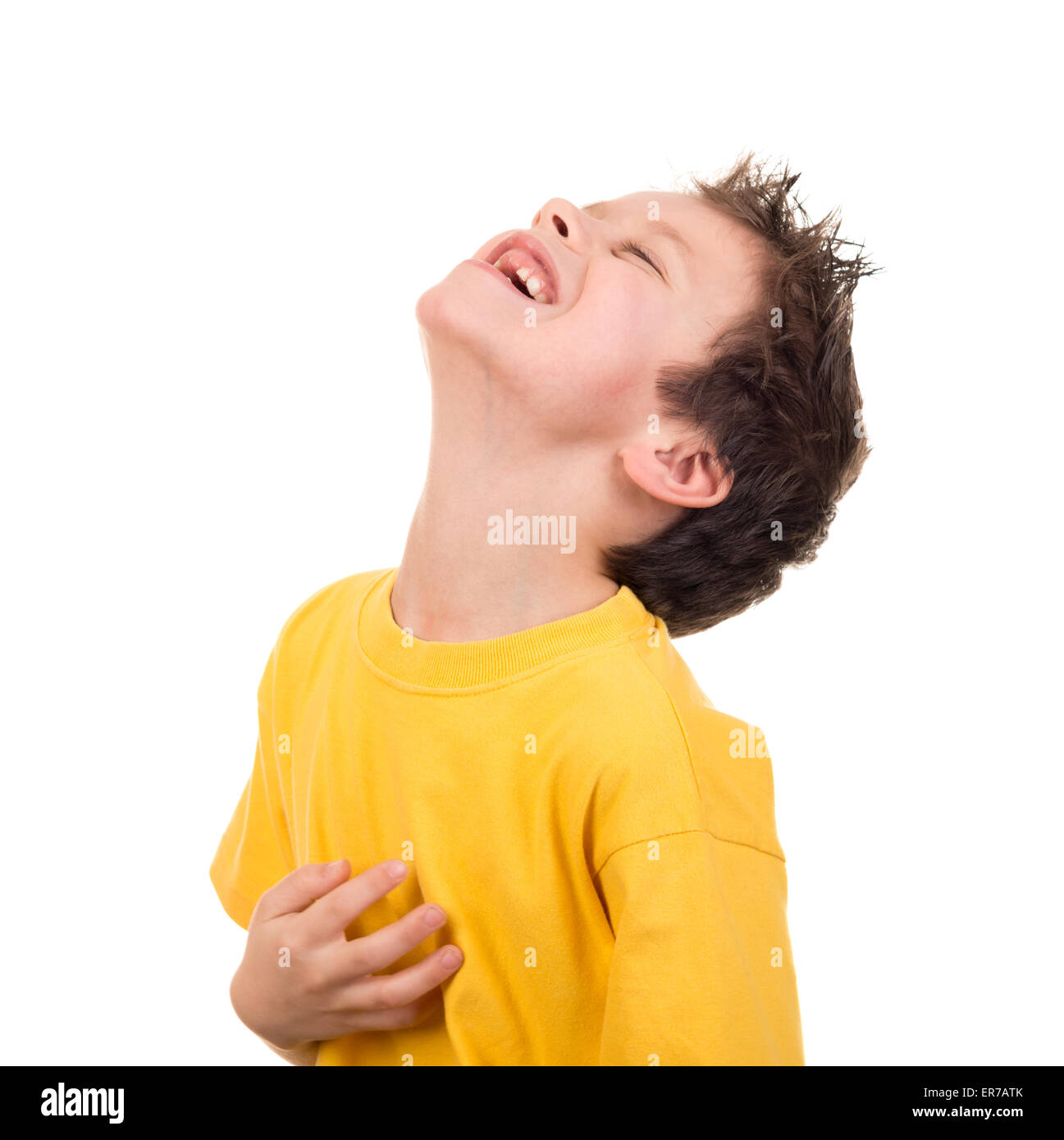 happy boy portrait on white Stock Photo - Alamy