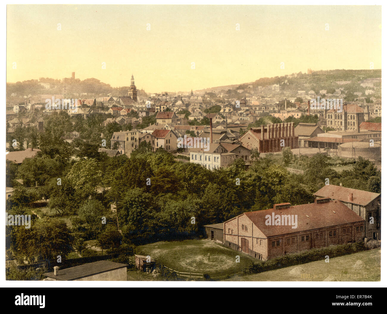 Bielefield (i.e., Bielefeld), from the Northeast, Westphalia Stock ...