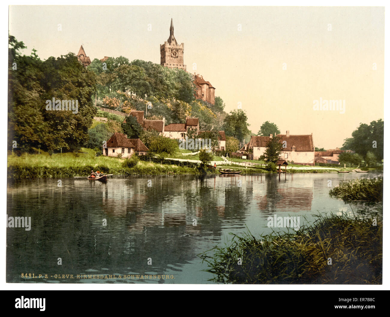 Kirmesdahl and Schwanenburg, Cleves, Westphalia, Germany Stock Photo ...