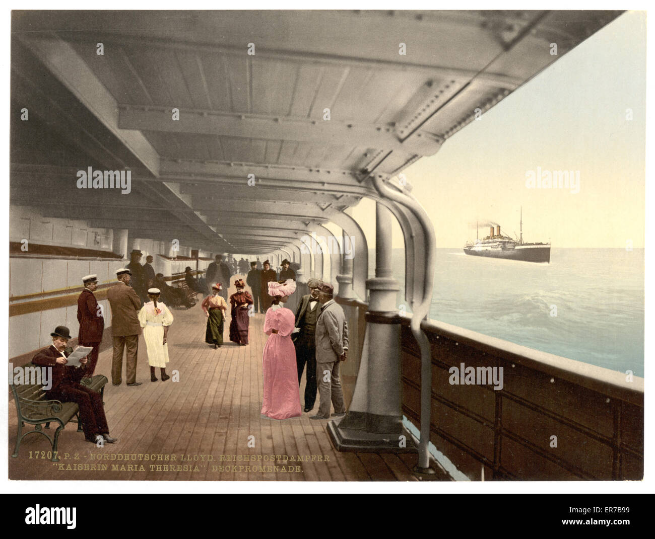 Maria Theresia, Promenade Deck, North German Lloyd, Royal Ma Stock ...