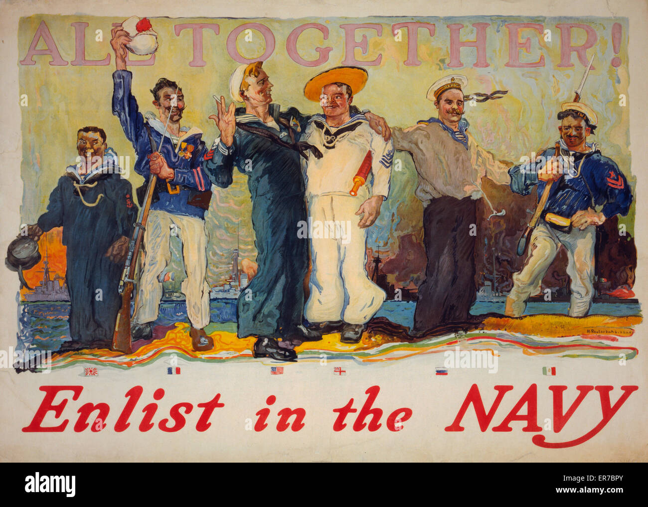 Navy Poster High Resolution Stock Photography and Images - Alamy