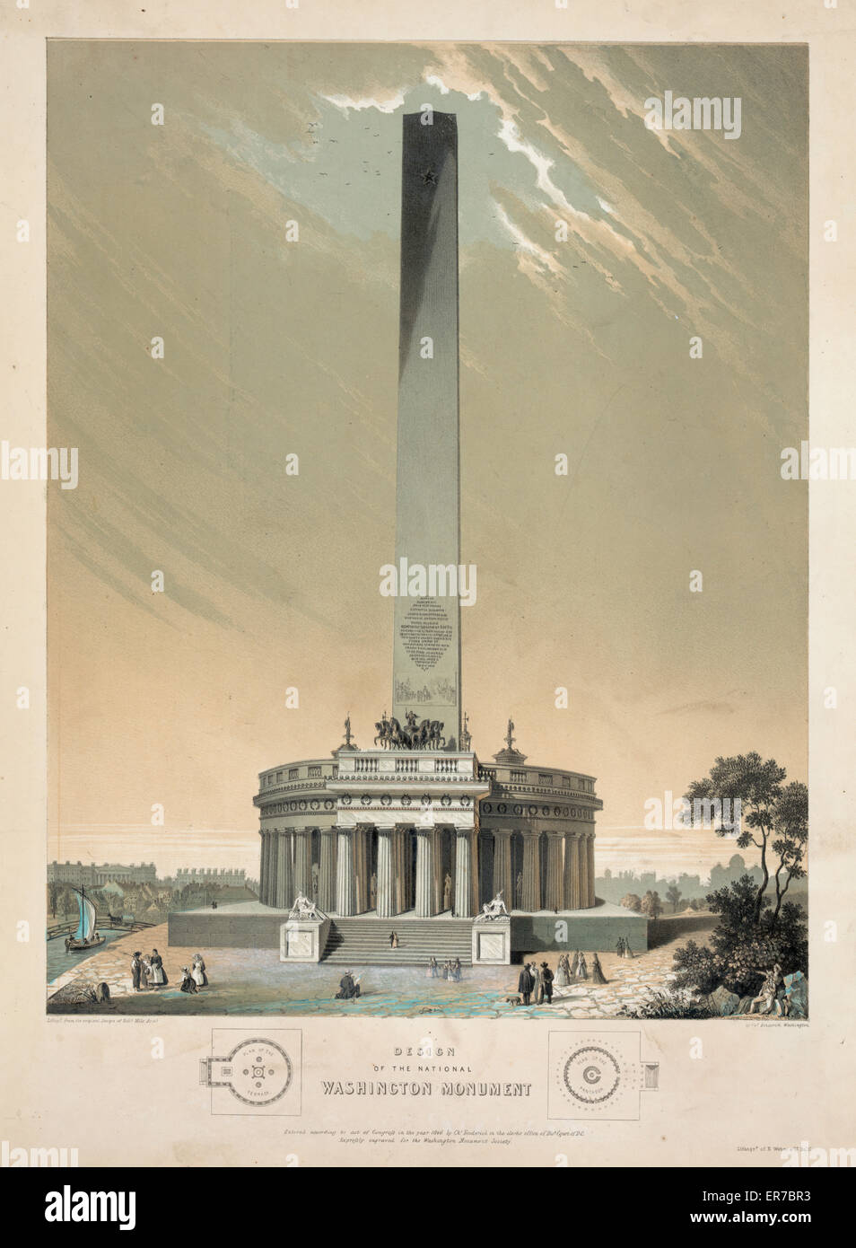 Design of the national Washington Monument Stock Photo - Alamy