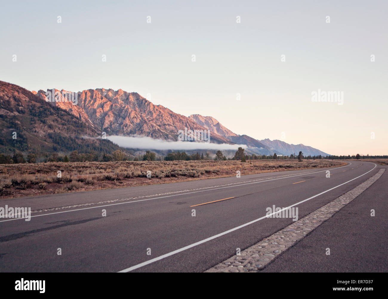 Morning fog grand teton hi-res stock photography and images - Alamy