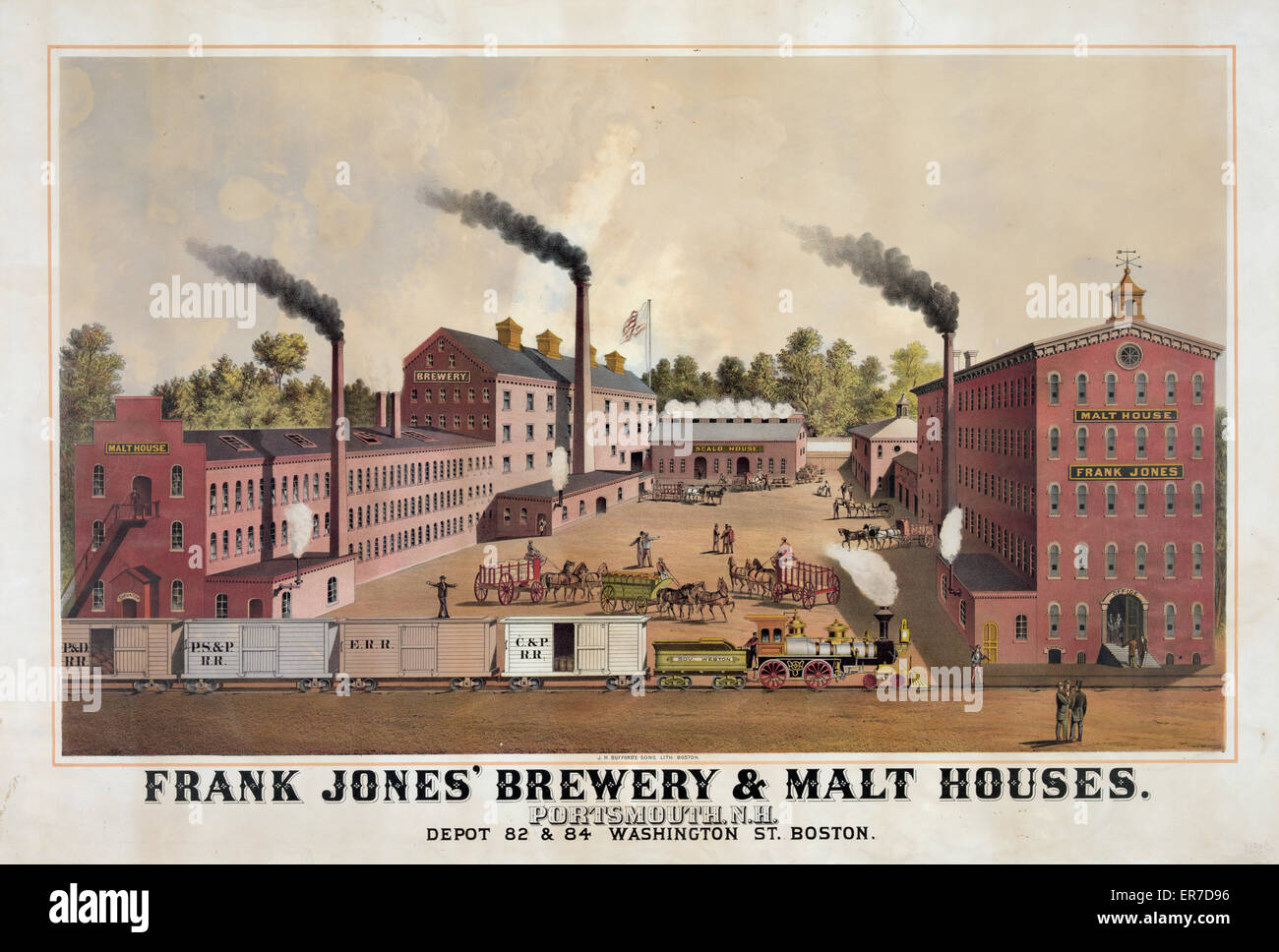 Frank Jones' brewery & malt houses Stock Photo - Alamy