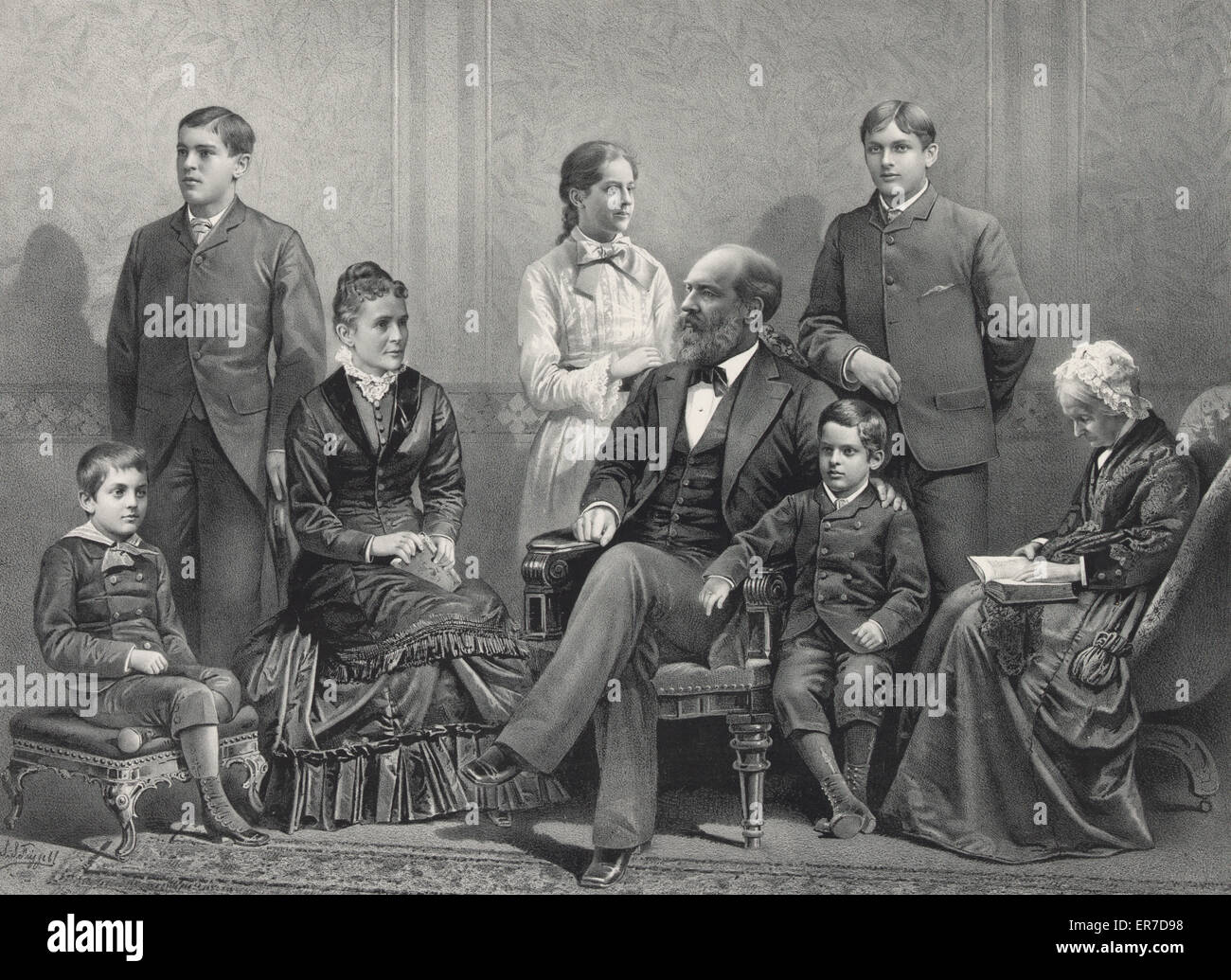 James Garfield Family James Garfield Long Family Photographs