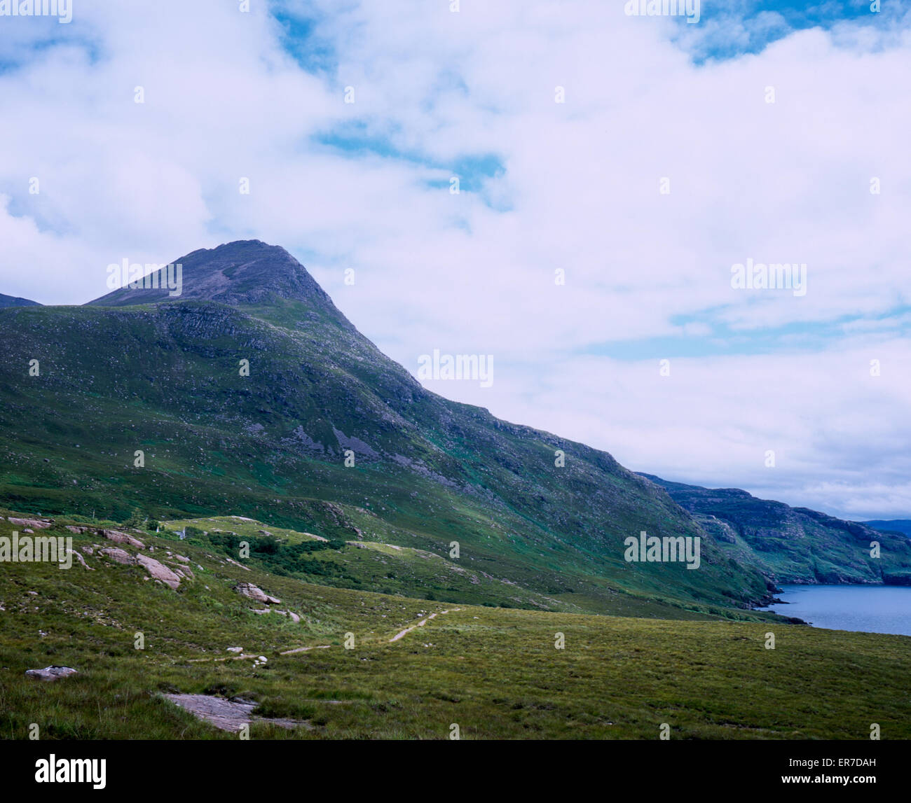 Ben Mor Coigach from near the crofting hamlet of Culnacraig Coigach ...