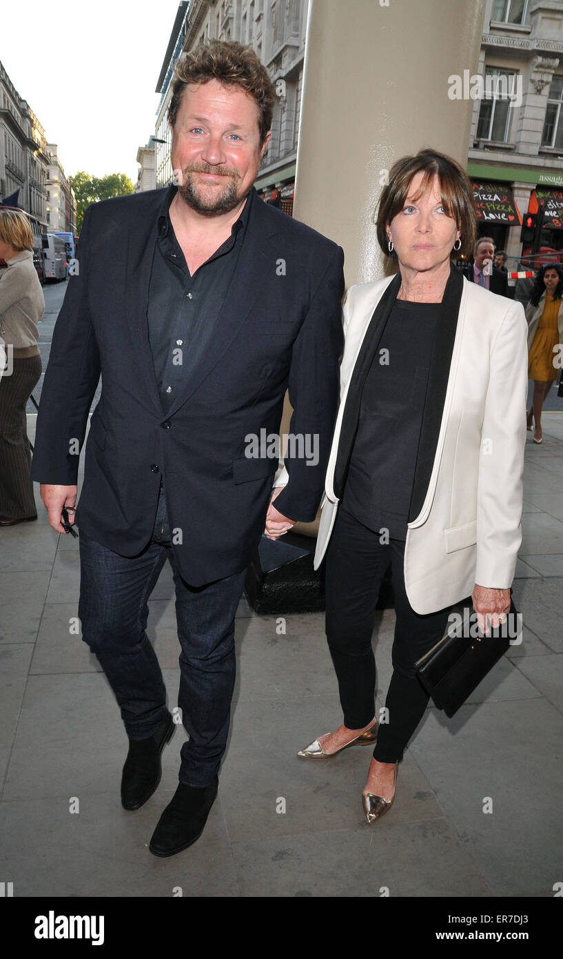 London, UK. Michael Ball & Cathy McGowan at the 'The Elephant Man' VIP ...