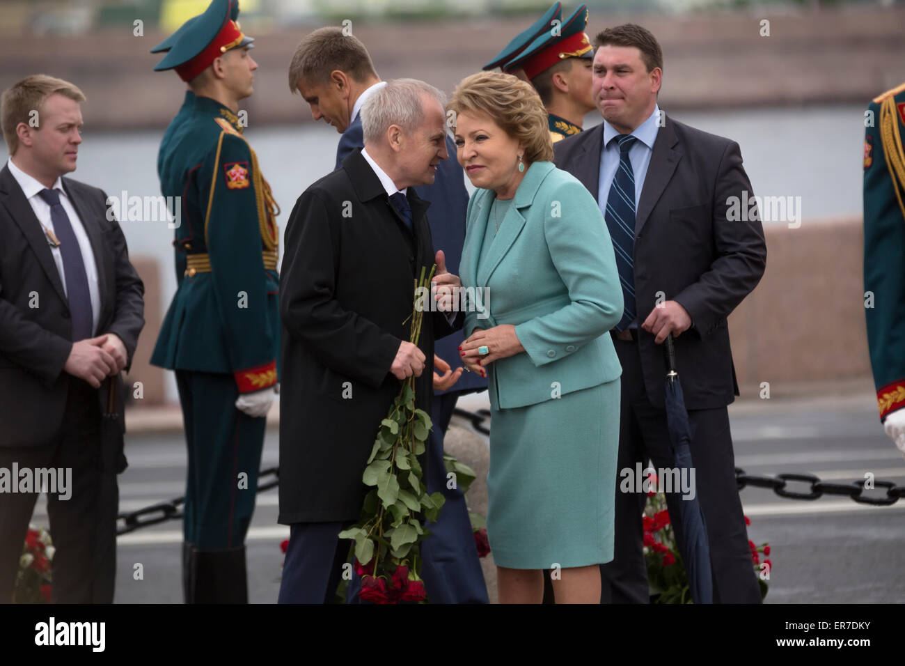 St.Petersburg, Russia. 27th of May, 2015. Dignitaries marked the 312th ...