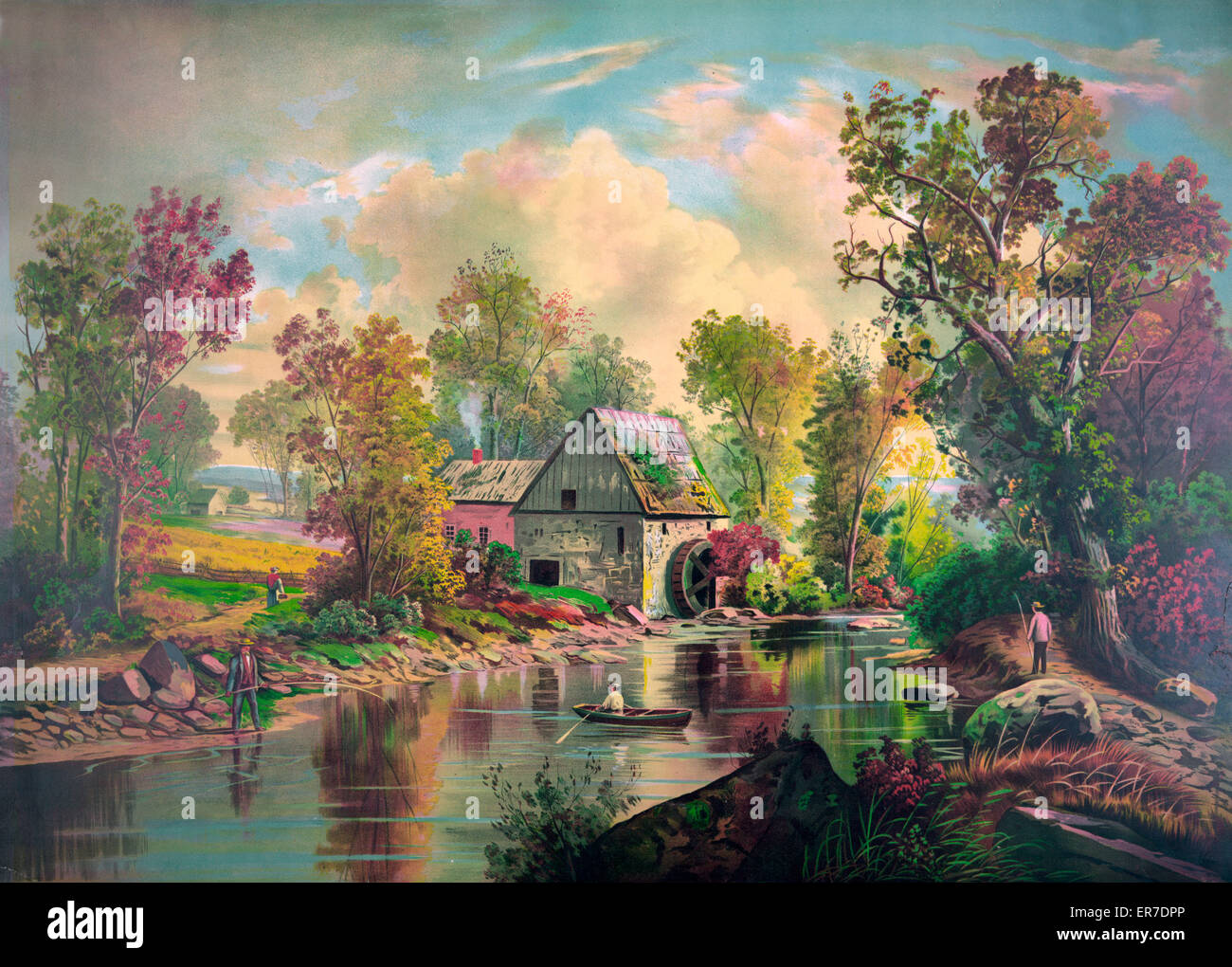 The old mill stream Stock Photo - Alamy