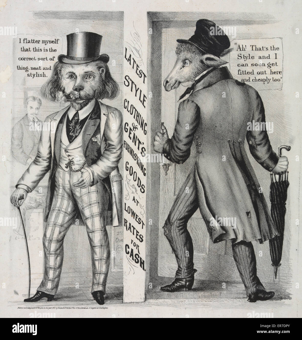 Poster no. 3. Latest style clothing & gents furnishing goods Stock ...