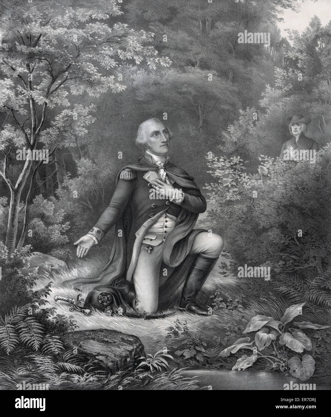 George washington in prayer hi-res stock photography and images - Alamy