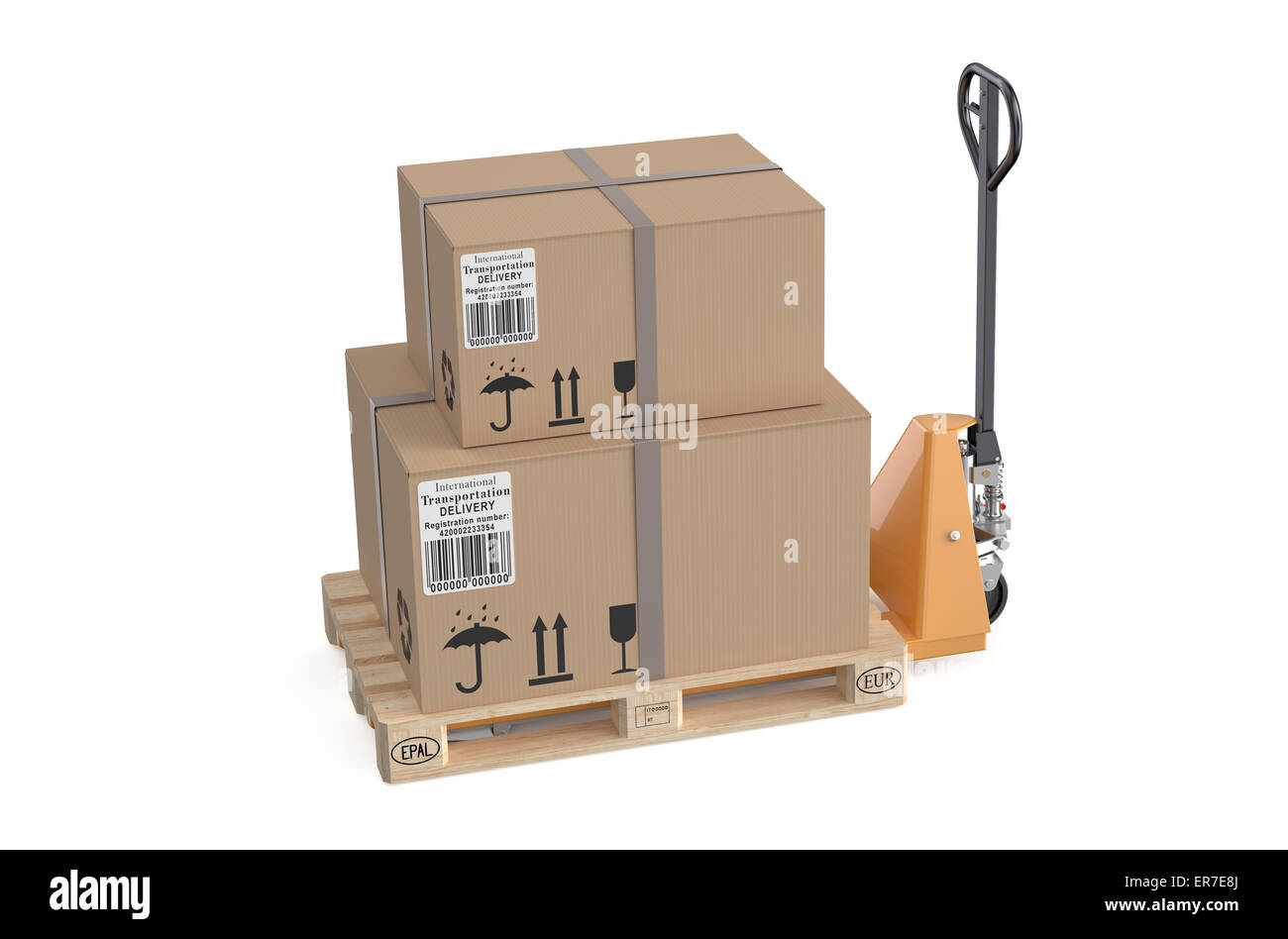 Cardboard pallets hi-res stock photography and images - Alamy
