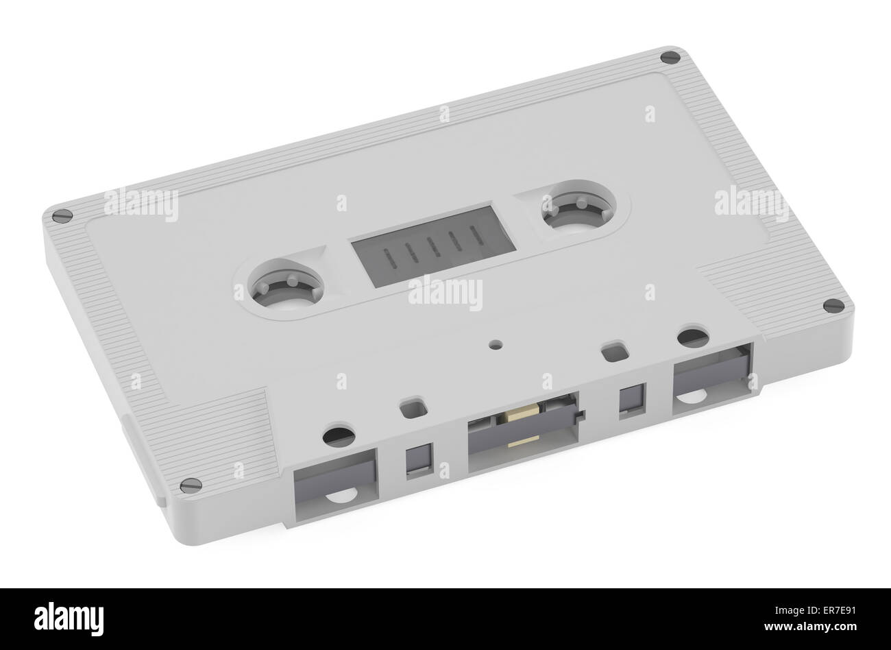 White Compact Cassette isolated on white background Stock Photo - Alamy
