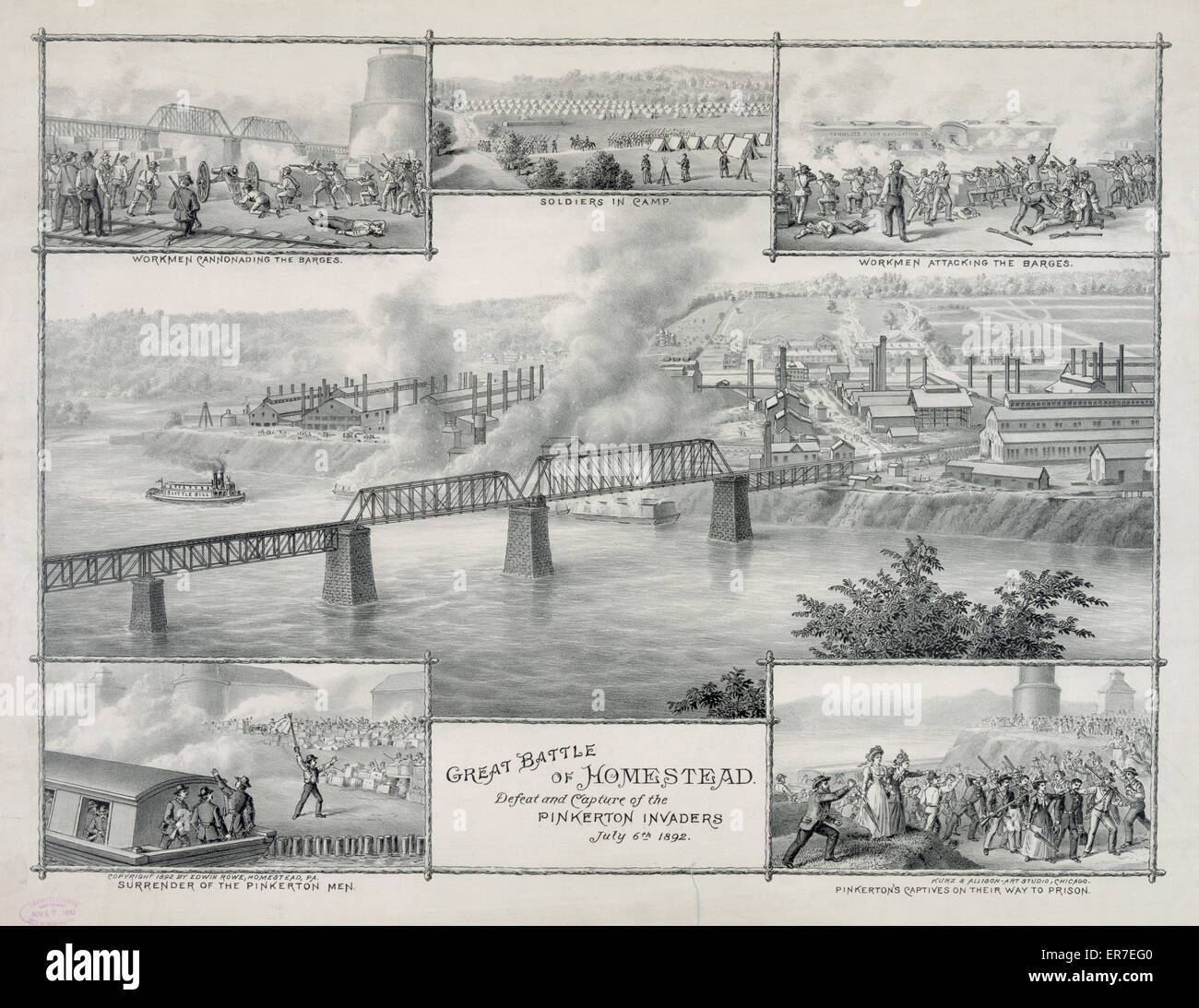 Great Battle of Homestead Stock Photo - Alamy