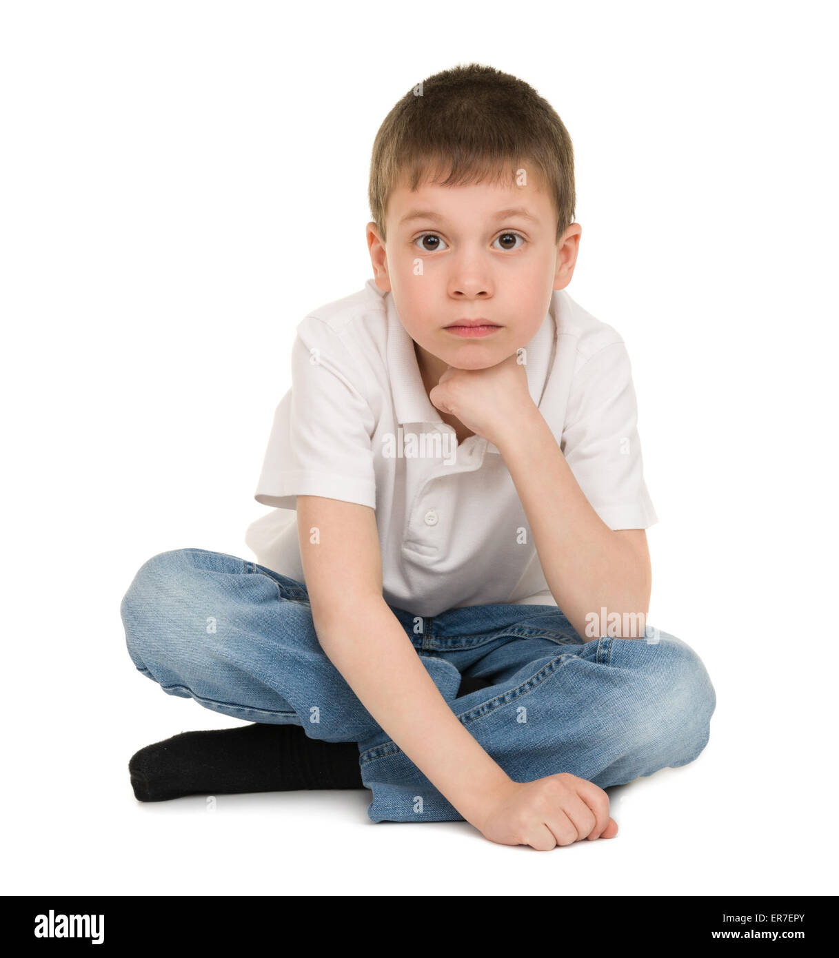 dream boy isolated on white Stock Photo - Alamy