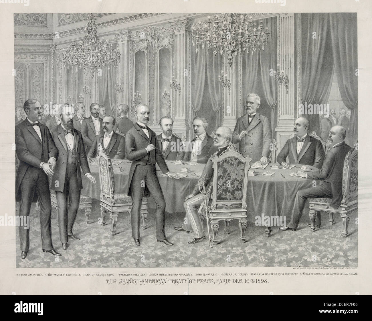 Cartoon Treaty Of Paris 1898