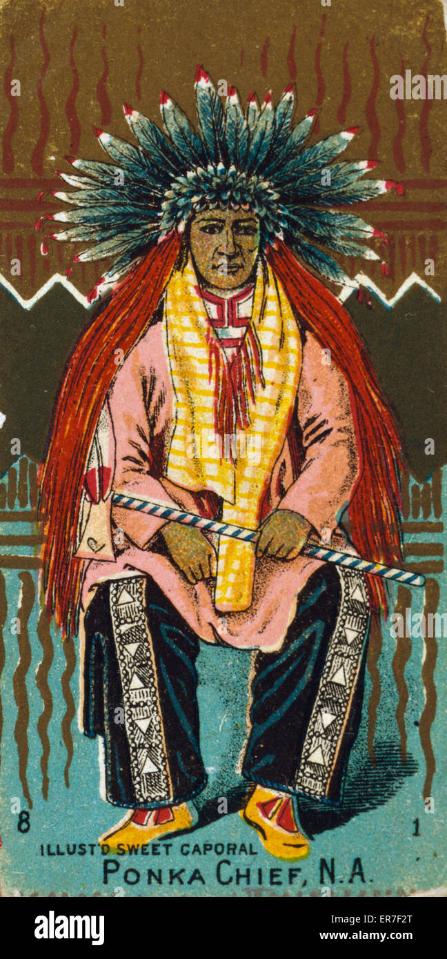 Ponka chief, N.A Stock Photo - Alamy