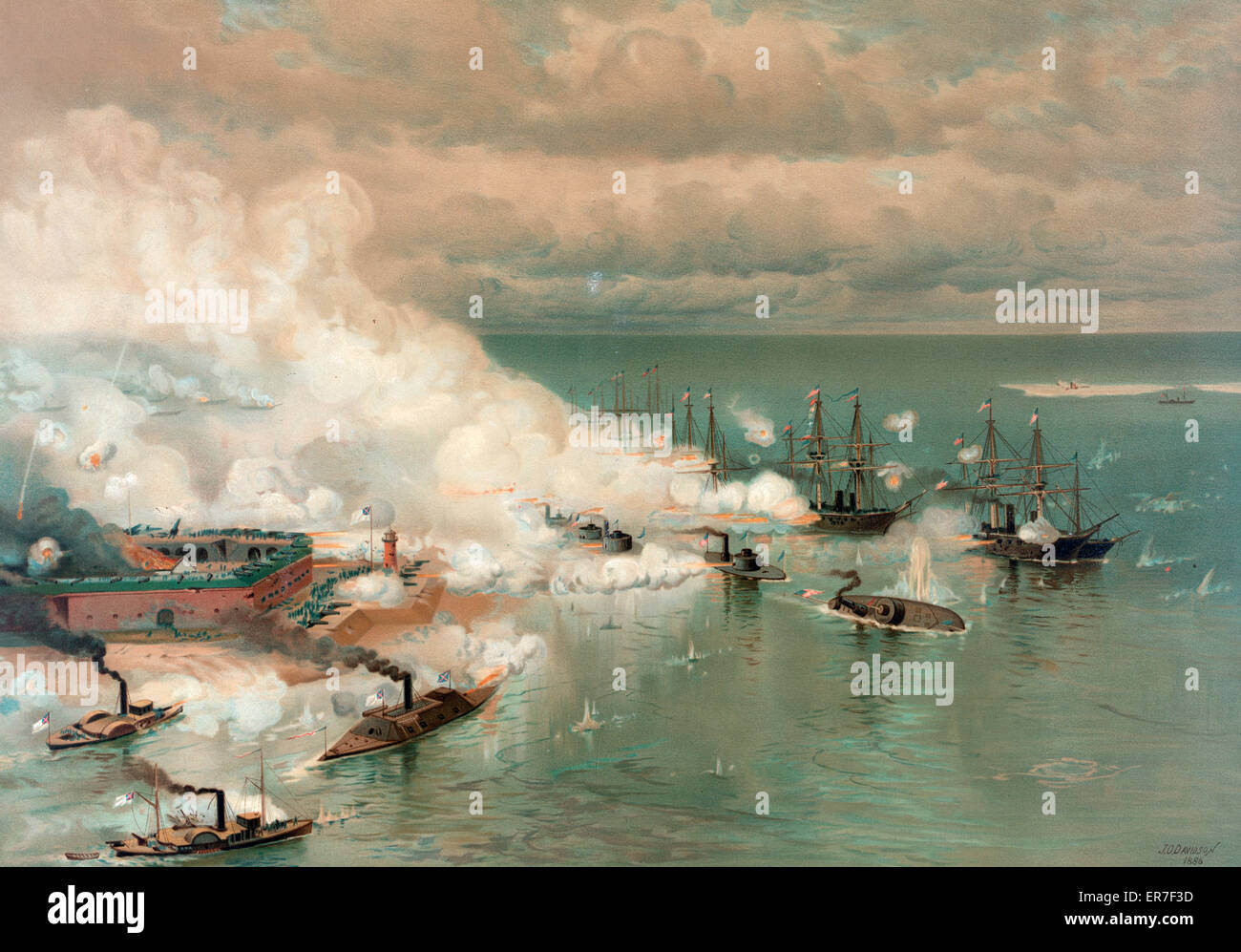 Battle of Mobile Bay Stock Photo - Alamy