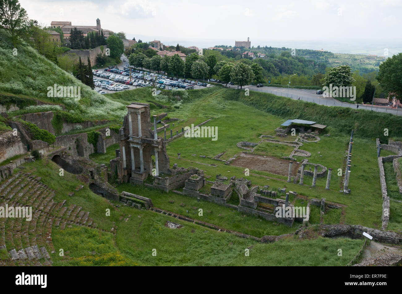 Ancient Roman theatre in Volterra, Italy Stock Photo - Alamy