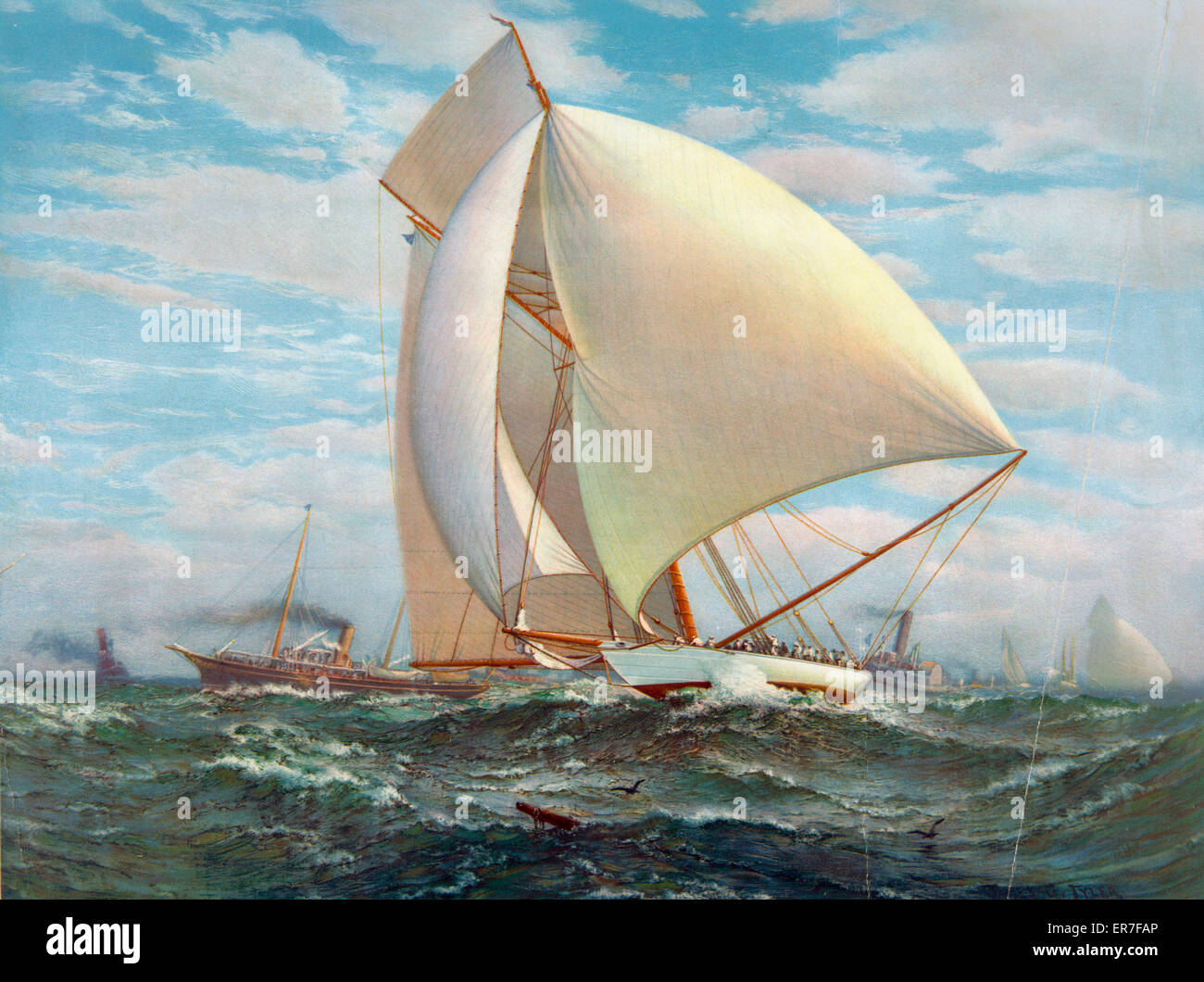 Defender (yacht) hi-res stock photography and images - Alamy