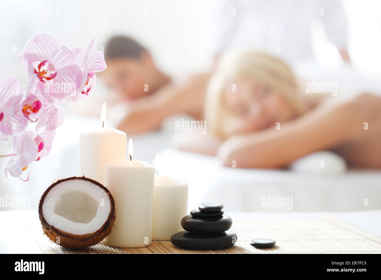 Beautiful women enjoying spa hi-res stock photography and images - Alamy