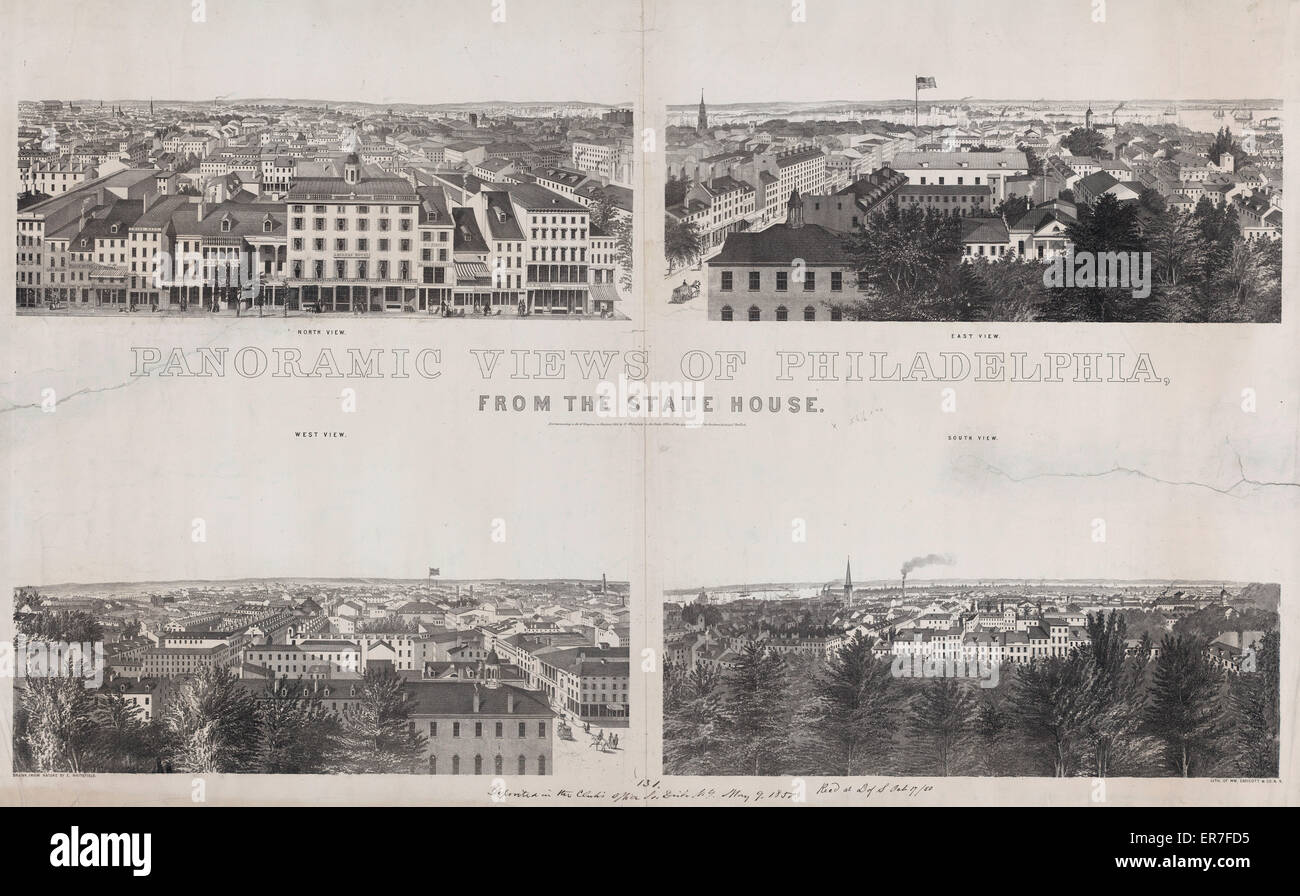 Panoramic views of Philadelphia, from the state house Stock Photo - Alamy