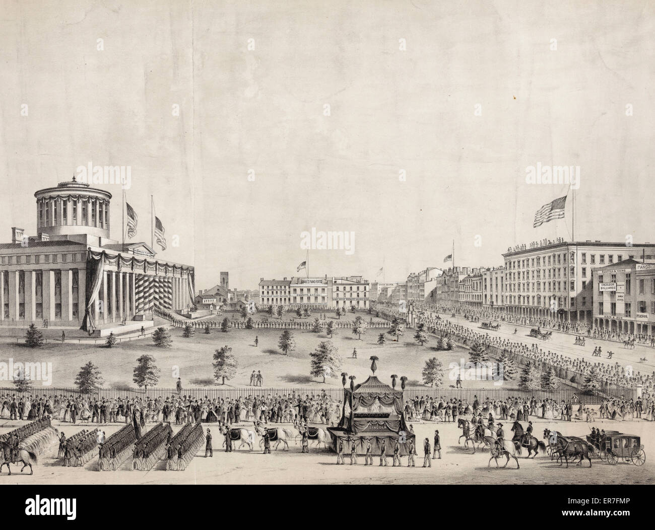 Funeral obsequies of the late Pres't A. Lincoln, Columbus, O Stock ...