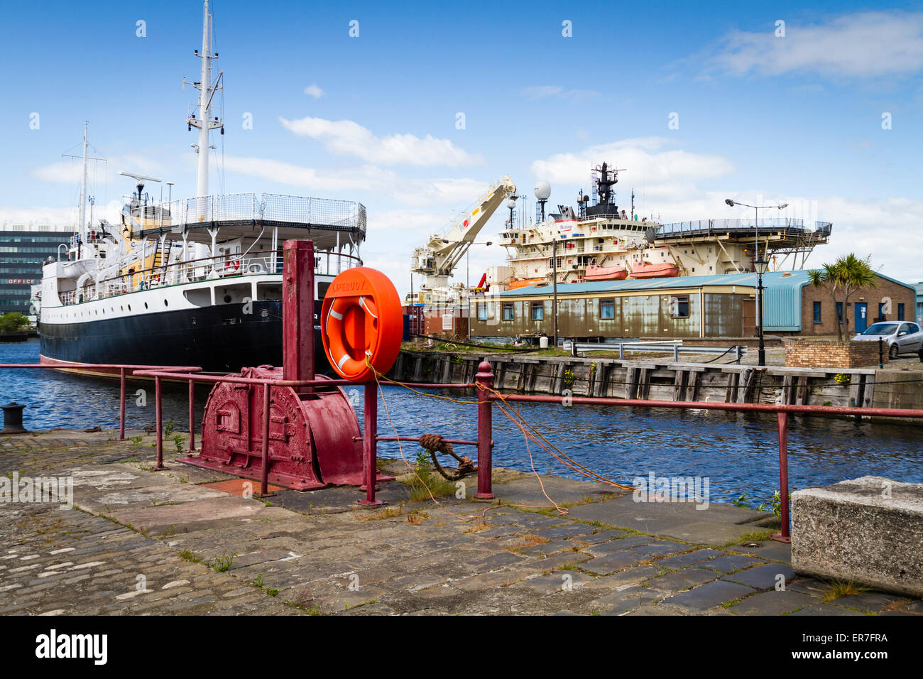 MV Windsor Castle in Leith harbour, Edinburgh Stock Photo - Alamy
