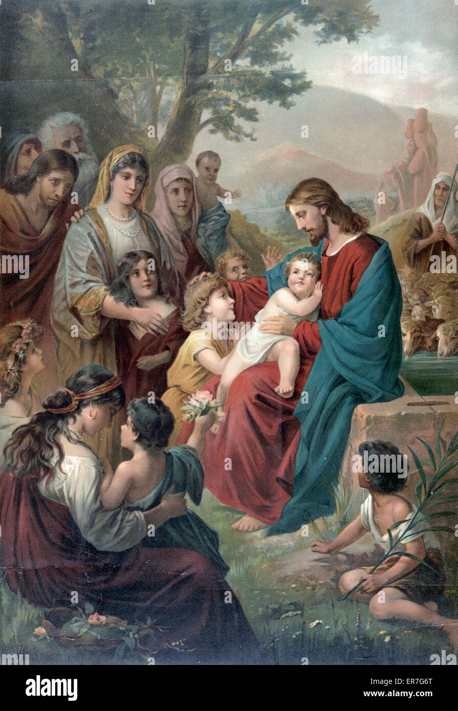 Suffer little children to come unto me Stock Photo - Alamy