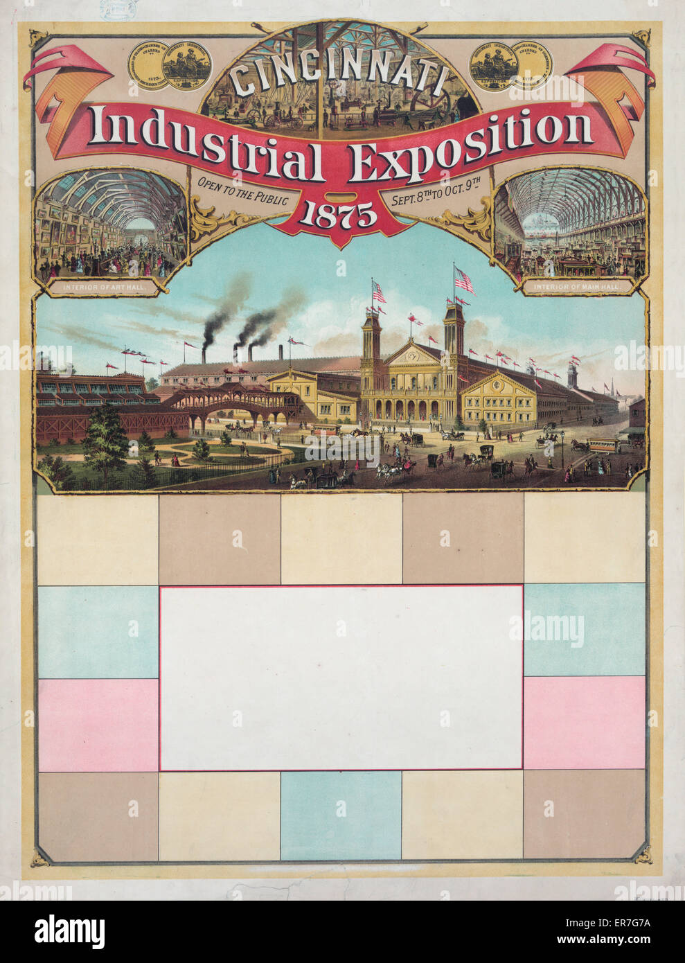Cincinnati Industrial Exposition, 1875 Stock Photo - Alamy