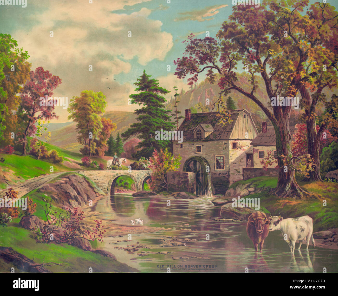 Old mill on Beaver Creek Stock Photo - Alamy