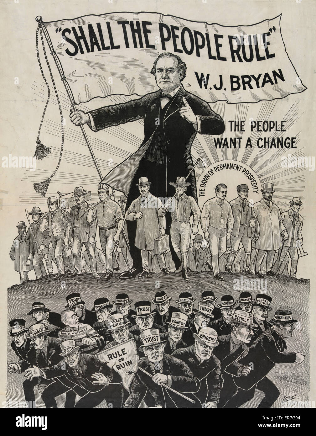 Shall the people rule. W.J. Bryan Stock Photo - Alamy