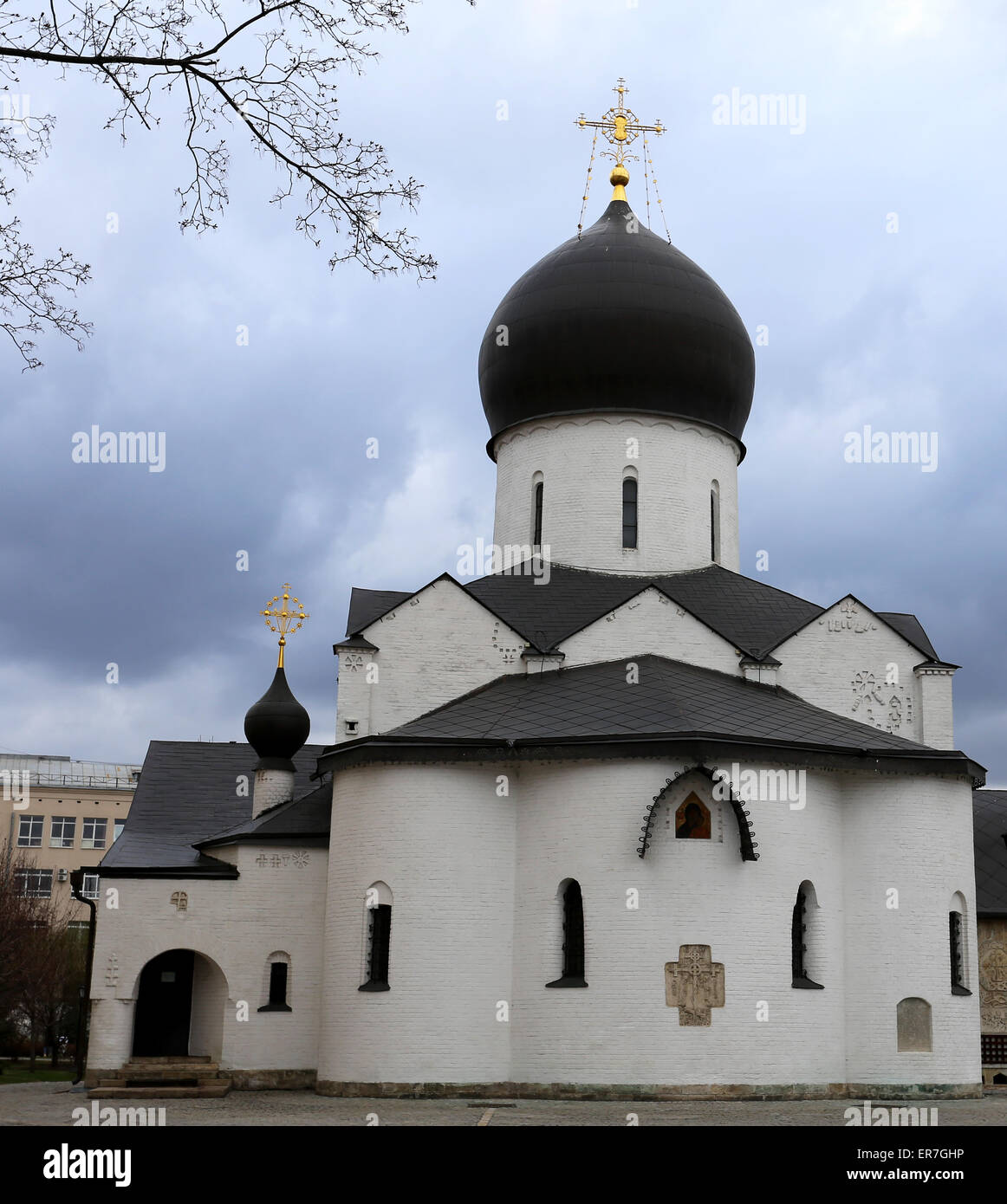 Orthodox Church and monastery photographed close up Stock Photo - Alamy
