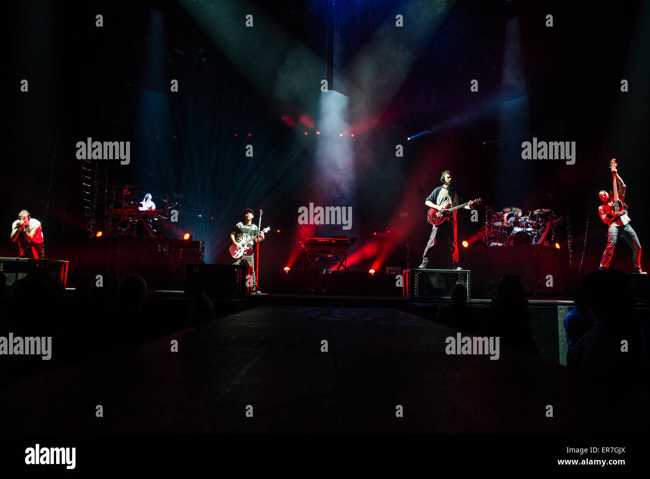 Linkin Park perform live in concert at The O2 Featuring: Mike Shinoda ...