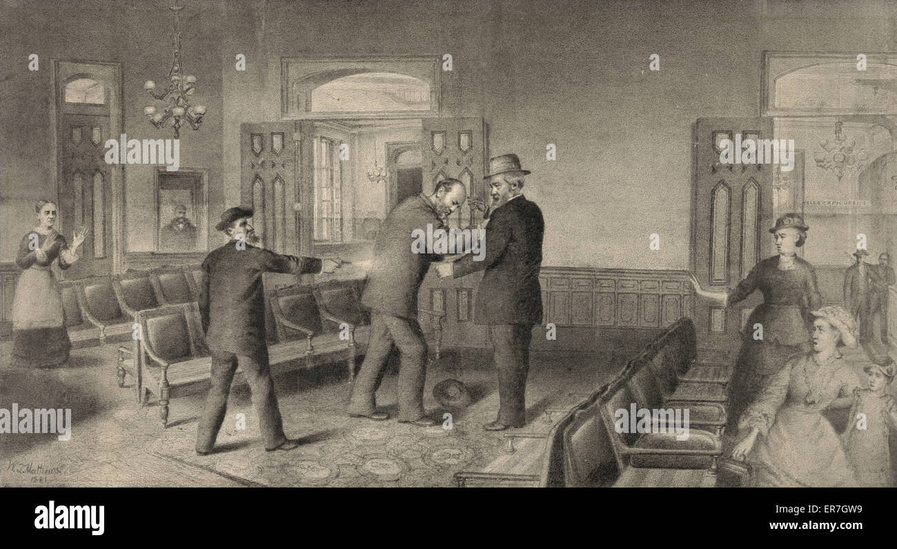James garfield assassination hi-res stock photography and images - Alamy