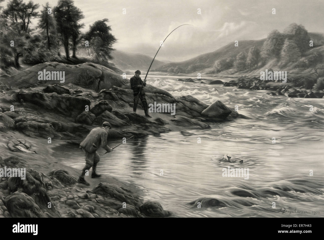 Fishing on the river dee hi-res stock photography and images - Alamy