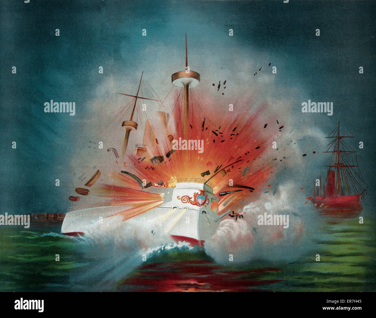 Uss maine explosion hi-res stock photography and images - Alamy