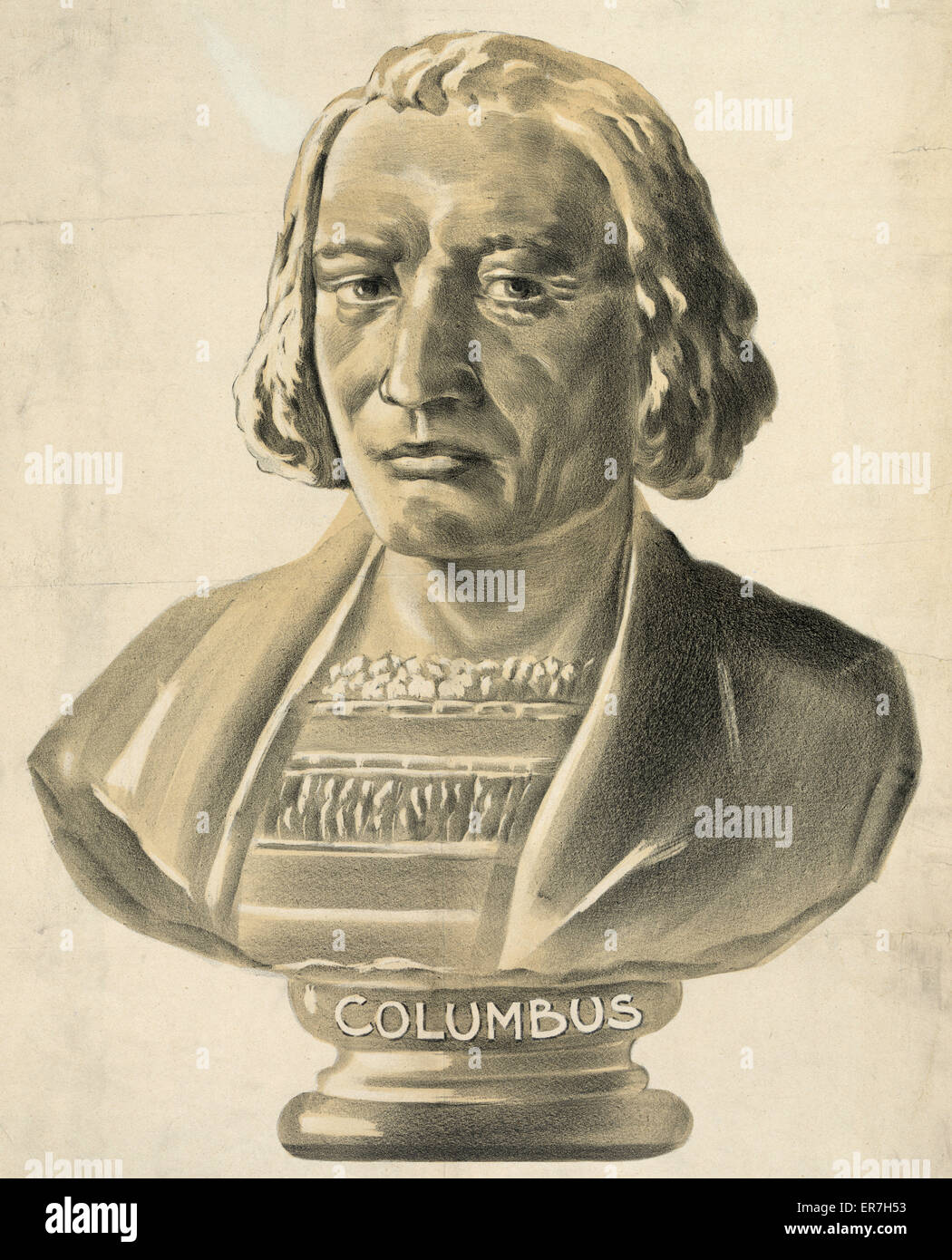 Columbus Christopher Colon bust portrait Stock Photo - Alamy