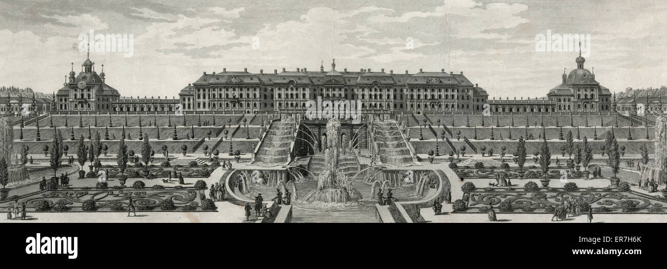 Peterhoff. Maison de plaisance de Sa Majeste Imperiale de to Stock ...