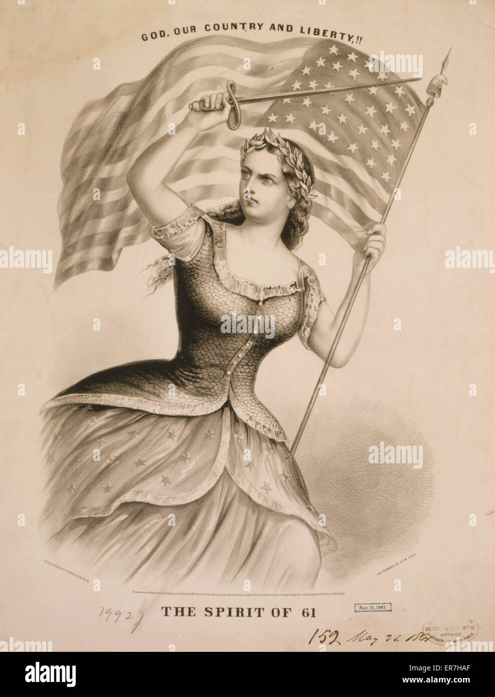 Columbia with sword hi-res stock photography and images - Alamy