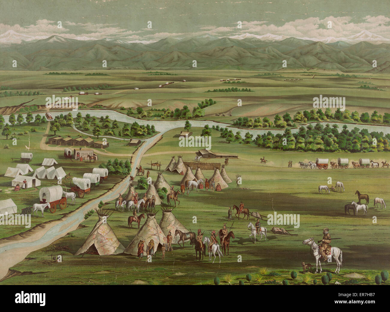 Denver in 1859 Stock Photo - Alamy