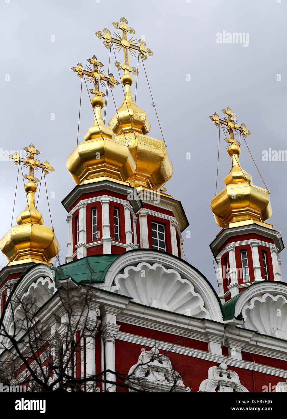 Orthodox Church and monastery photographed close up Stock Photo - Alamy
