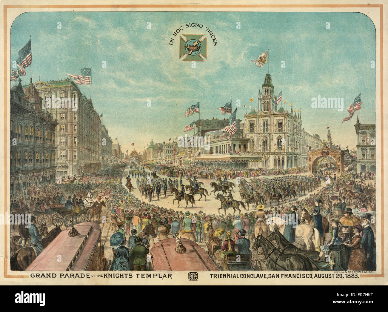 Grand parade of the Knights Templar triennial conclave, San Stock Photo ...