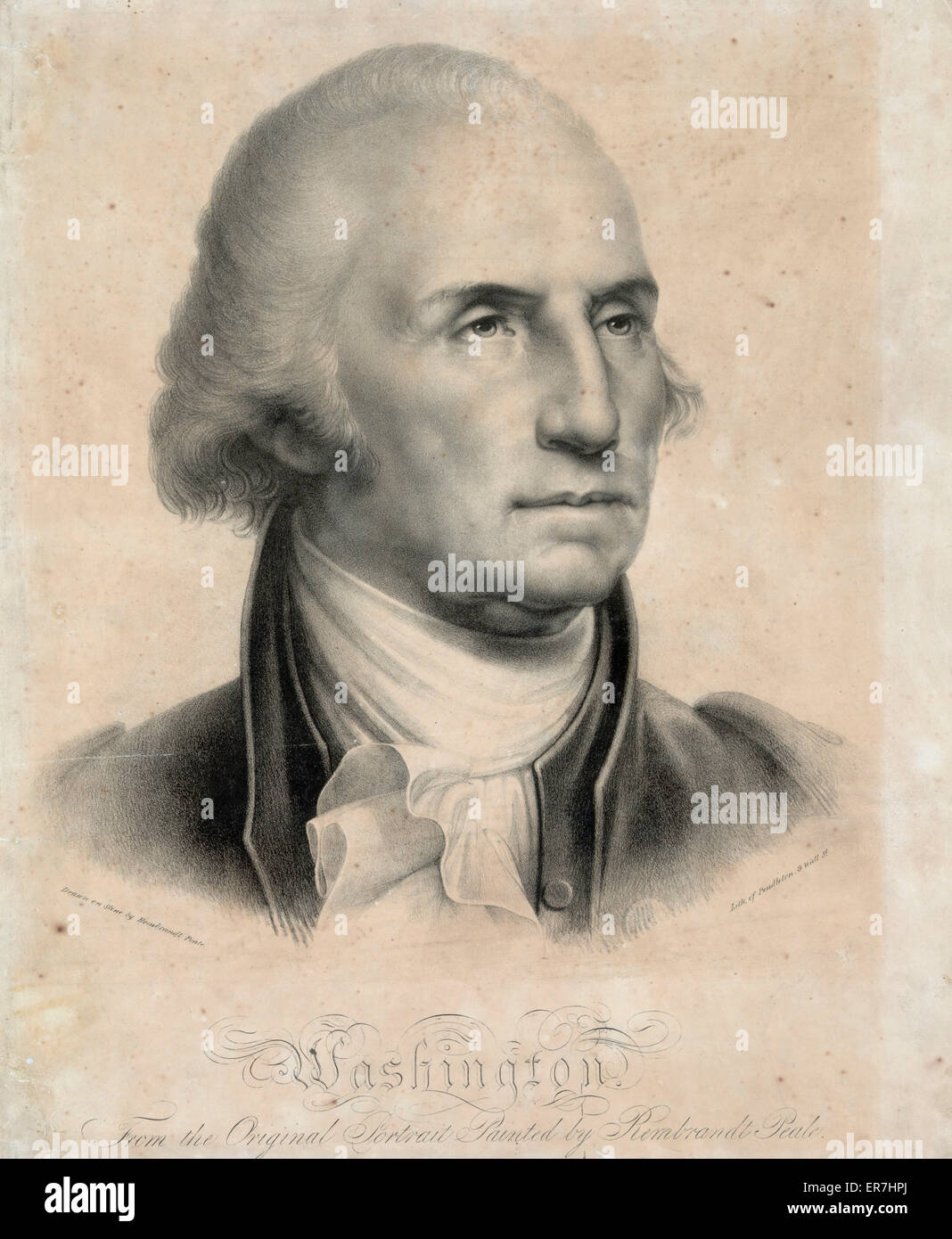 George washington portrait peale hi-res stock photography and images ...