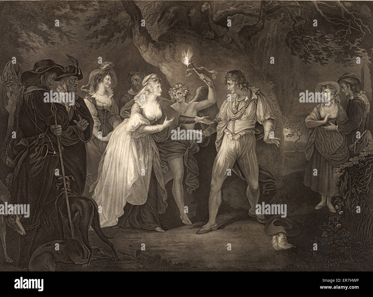 Shakespeare. As you like it, Act V. Scene IV Stock Photo - Alamy